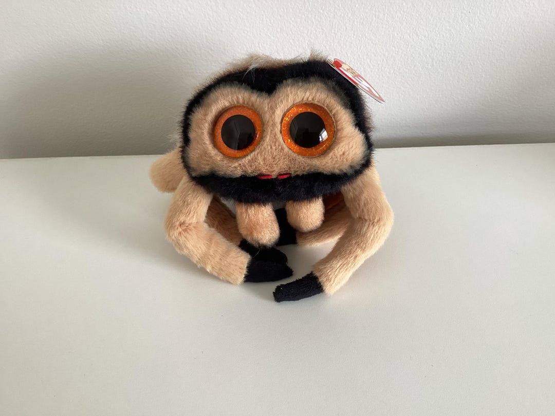 Ty Beanie Boo Halloween ‘godfrey’ the Black and Brown Furry Spider…(6in ...