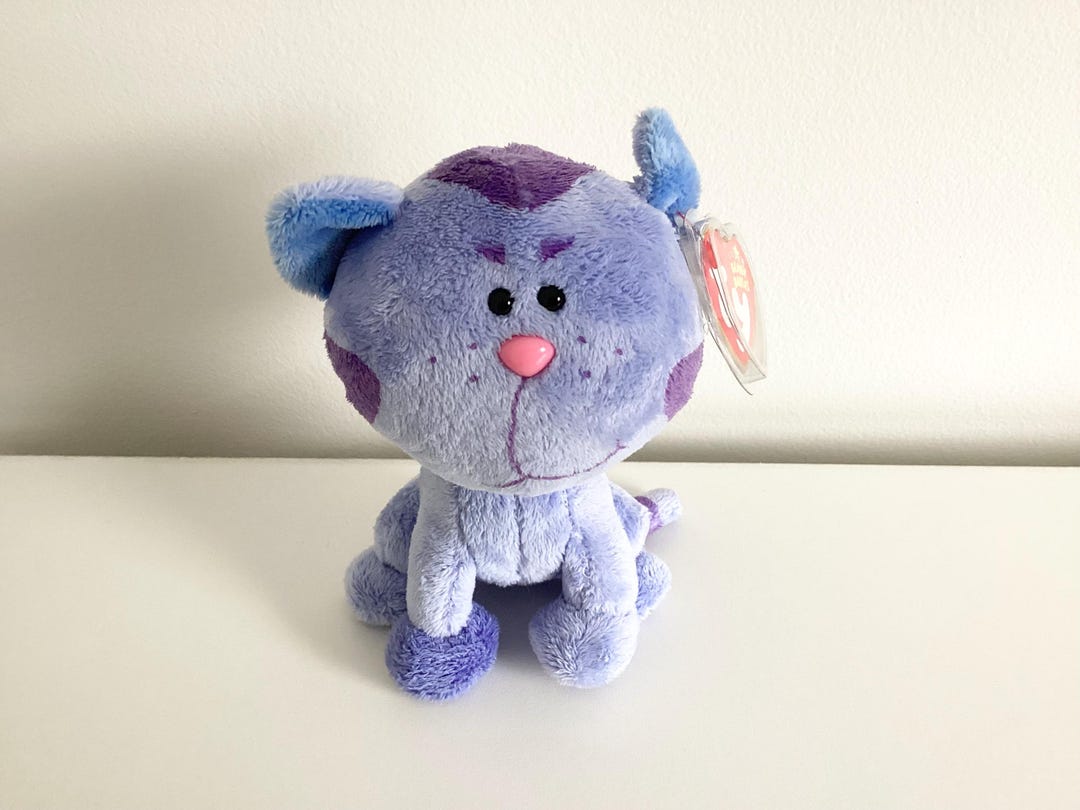 Ty Beanie Baby Blue Clues Character‘periwinkle’ the Blue Cat….(5in ...