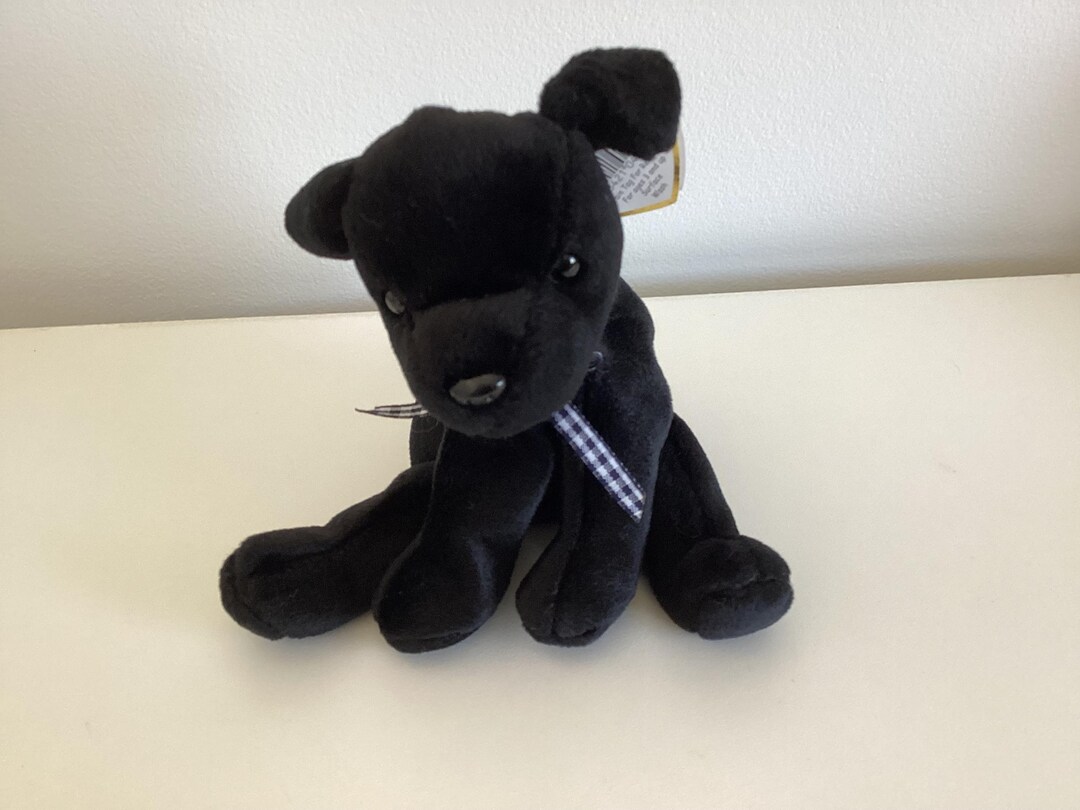 Ty Beanie Baby luke the Black Labrador Puppy Dog6inexcellent Condition ...