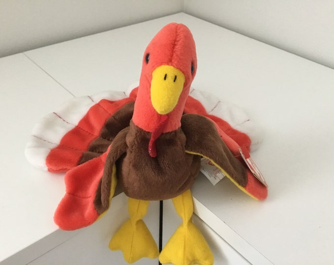 Ty Beanie Baby ‘gobbles’ the Older Ty Turkey…(5in)….immaculate ...