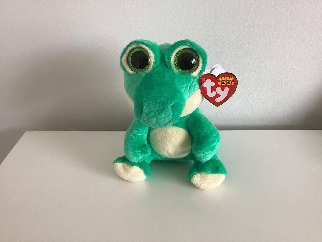 Ty Beanie Boo ‘ernie’ the Green and Yellow Crocodile..alligator…(6in ...