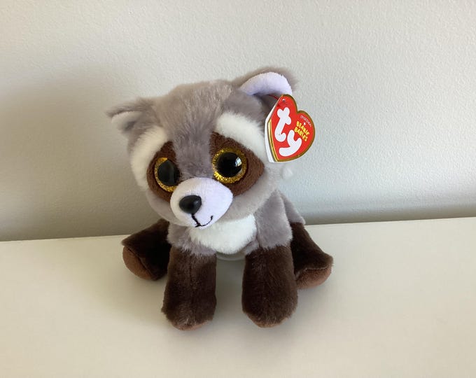 Ty Beanie Baby ‘bandit’ the Grey and Brown Raccoon…(6in)….excellent ...