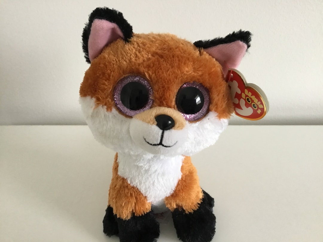 Ty Beanie Boo slick the Fox6invery Small Eye Marksmint - Etsy