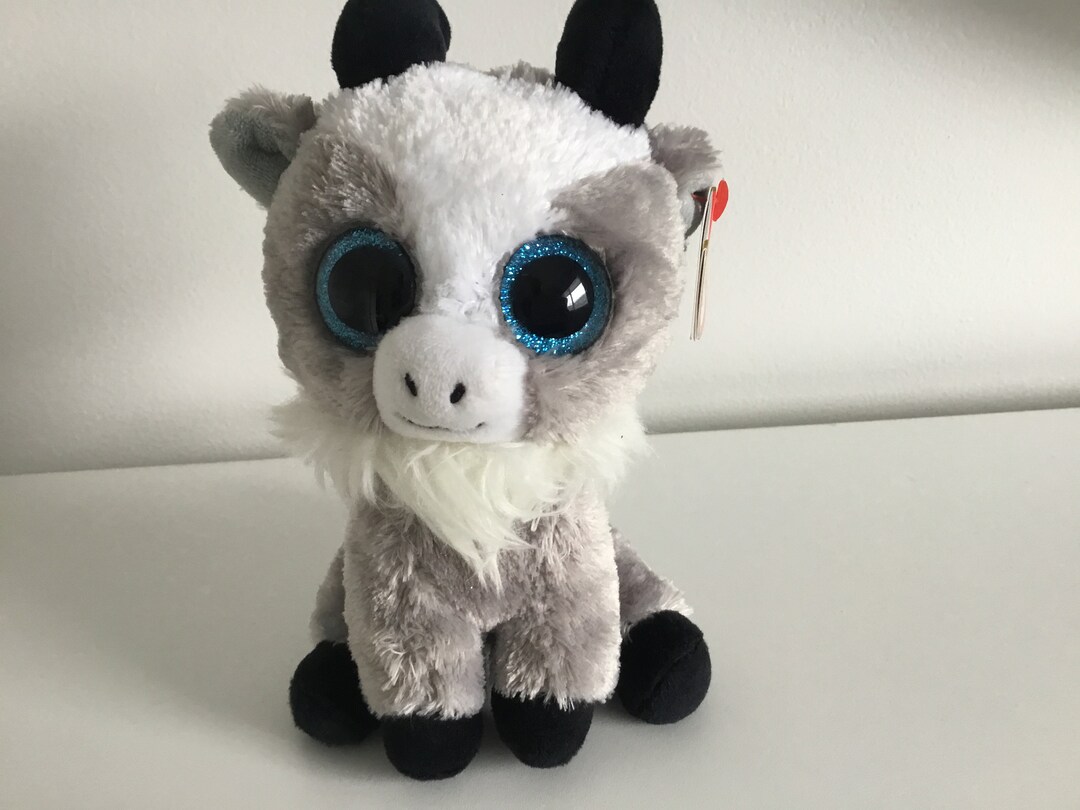 Ty Beanie Boo Gabby Goat: Grey & White Plush Toy (6in) - Etsy