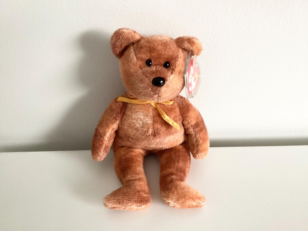 Ty Beanie Baby ‘grizzwald’ the Very Soft Brown Bear….(8.5in)…..mwmt - Etsy