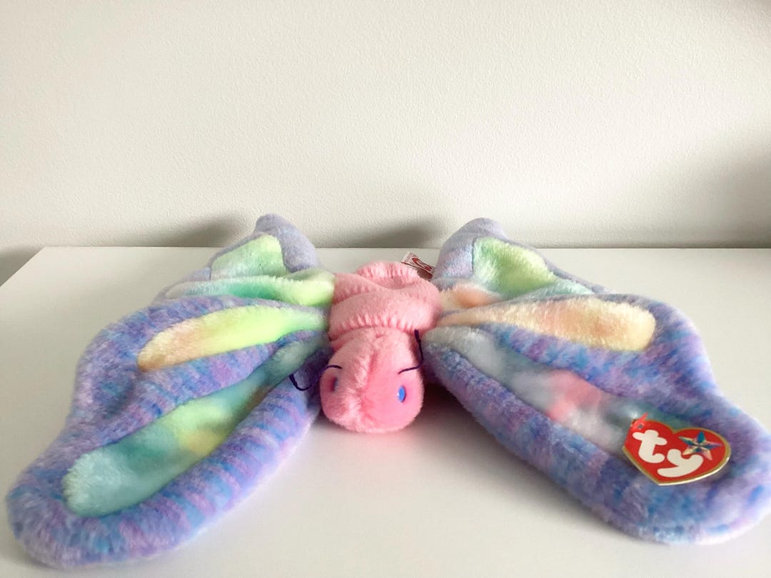Ty Beanie Buddy ‘flitter’ the Pastel Coloured Larger Butterfly…(12in ...