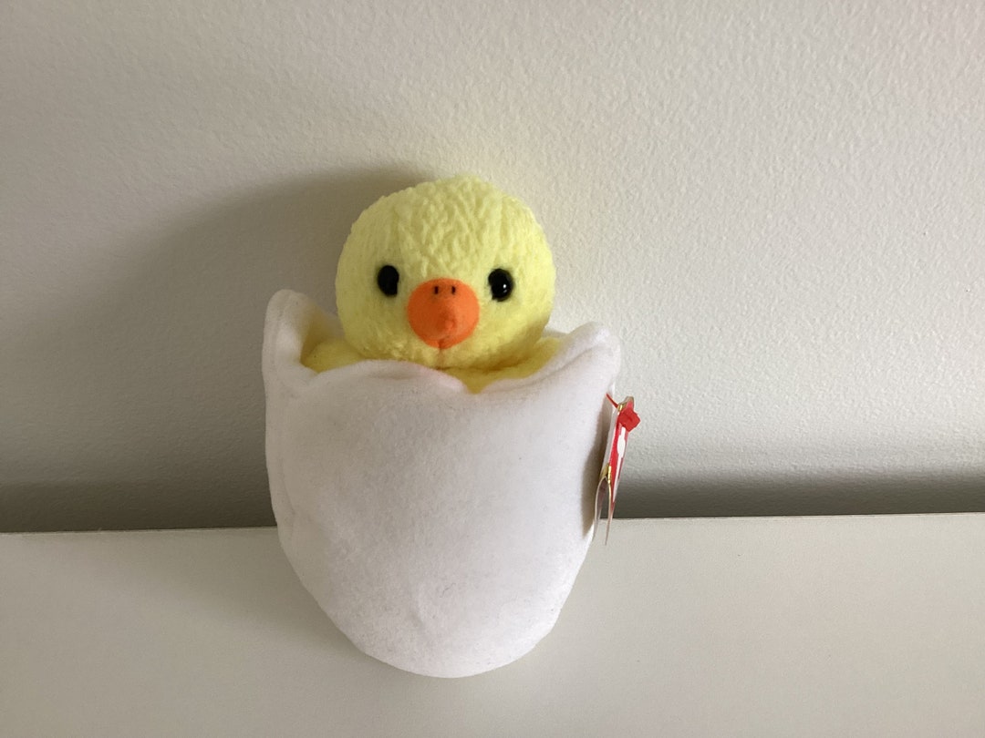 Ty Beanie Baby 'eggbert' Yellow Chick in Egg, Easter Plush - Etsy