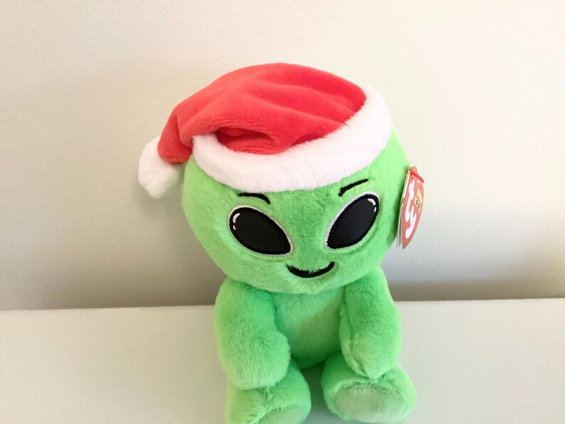 Ty Beanie Boo ‘comet’ the Green Christmas Alien..(6in)..mwmt - Etsy Canada