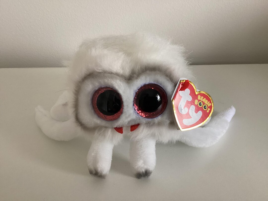 Ty Beanie Boo Halloween spinderella the White Furry Spider6in.mwmt - Etsy