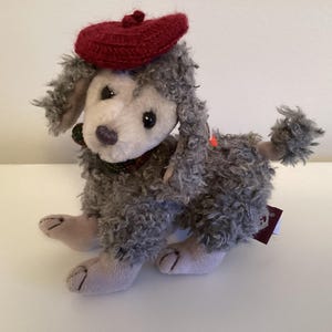 Ty Attic Treasures Cheri the Grey, Beret Wearing,poodle Dog ...