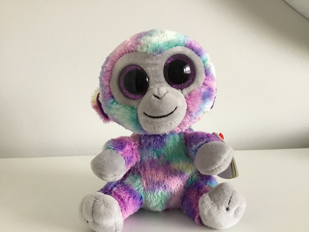 Ty Beanie Boo ‘zuri’ the Colourful Monkey..(6in)…excellent Condition ...