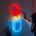 Chill Pill Neon Sign, Custom Neon Sign Acrylic Artwork, Home Decor ...