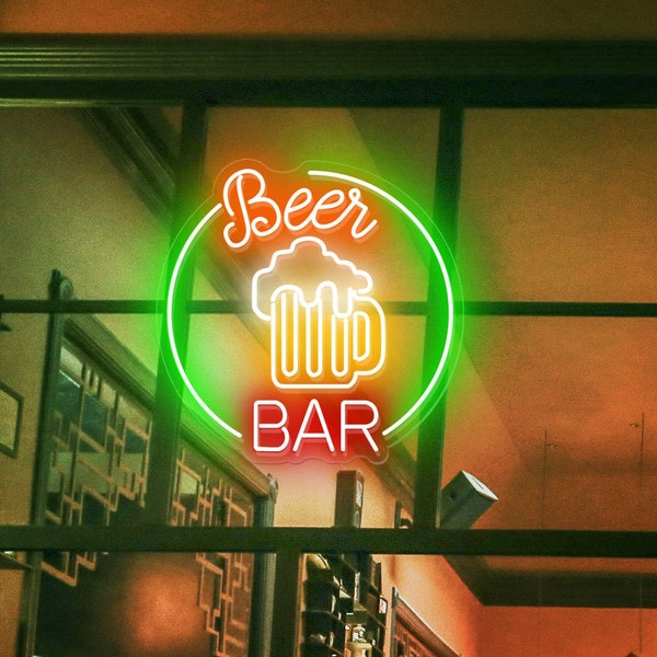 Neon Bar Sign - Etsy