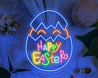 Easter Egg Neon Sign - Etsy