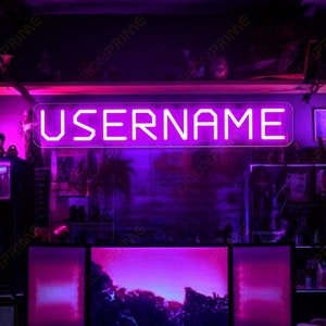 Custom Gamer Tag Neon Sign RGB Custom Gaming Led Sign Gaming Wall Decor ...