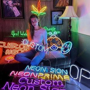 Custom Gamer Tag Neon Sign RGB Custom Gaming Led Sign Gaming Wall Decor ...