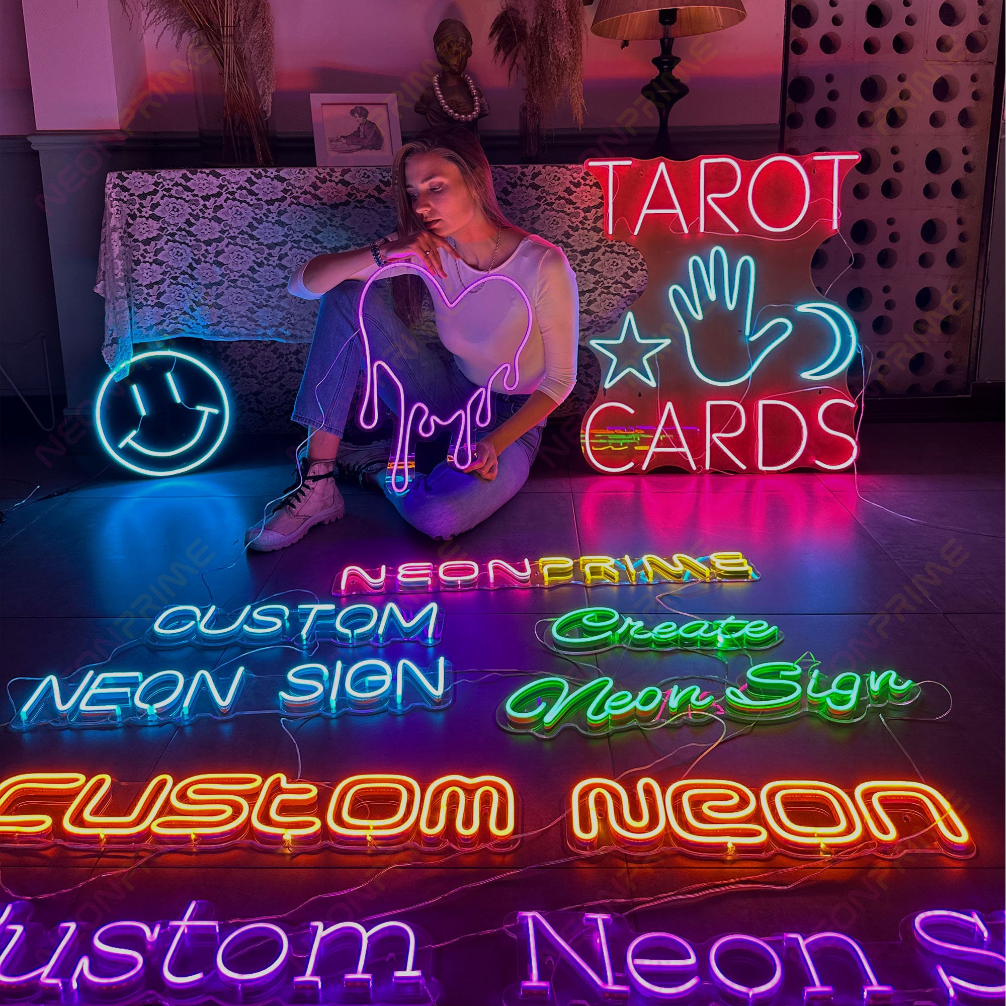 Poker Room Neon Sign Cards Neon Sign Cards Led Sign Custom Neon Sign ...
