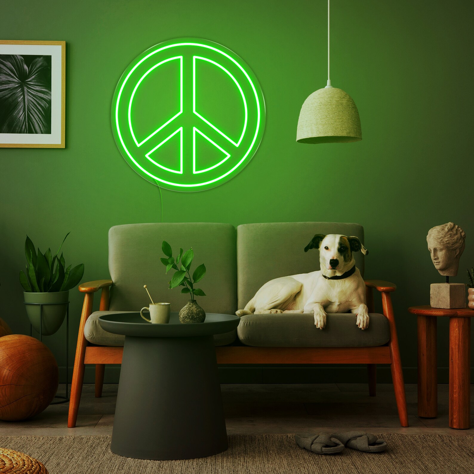 Neon Sign Peace Symbol, Peace Neon Sign, Peace Led Sign, Peace Light ...