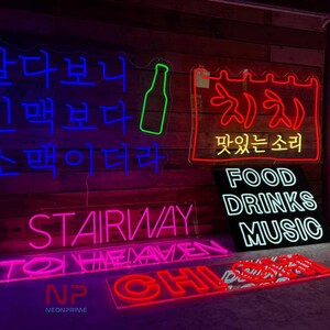 Girl Cocktail Neon Sign, Bar Neon Sign, Party Led Sign, Cocktail Decor ...