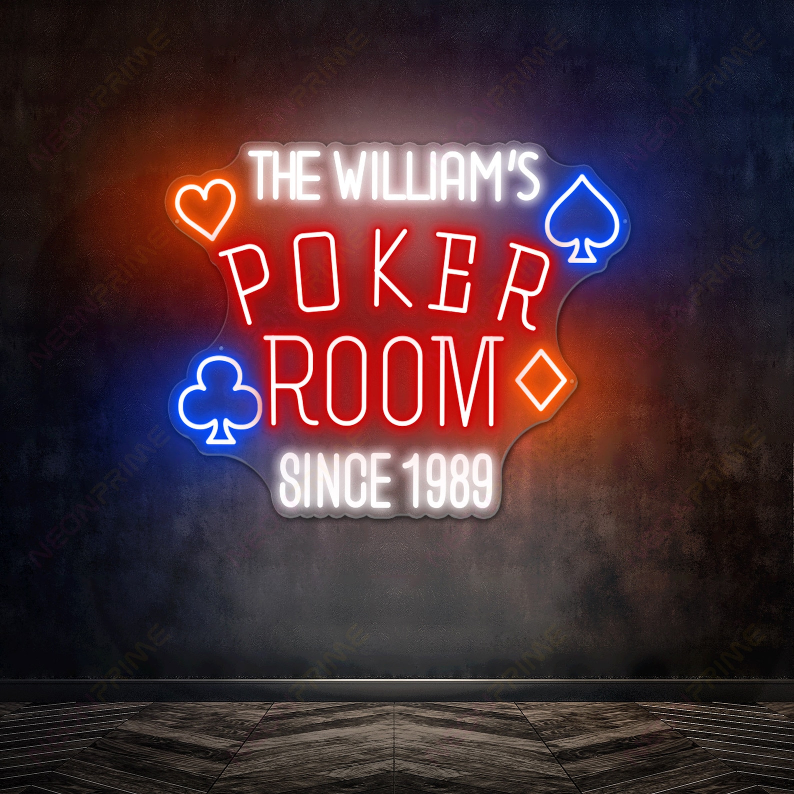 Poker Room Neon Sign Cards Neon Sign Cards Led Sign Custom Neon Sign ...