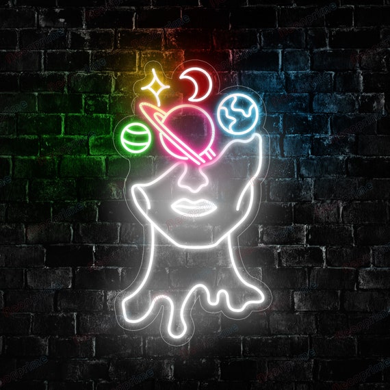 Custom Galaxy Brain Neon Sign Personalized Neon Light Wall - Etsy