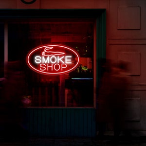 Smoke Shop Led Sign, Custom Neon Sign, Stoner Neon Sign, Smoke Neon ...