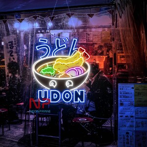 Udon Neon Sign, Japanese Cuisine LED, Japanese Food Led, Udon Light ...