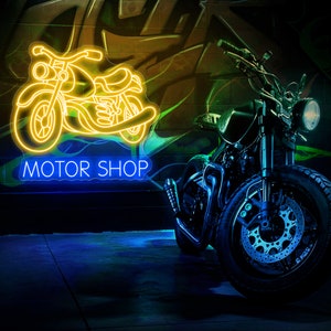 Custom Motor Sign, Motor Neon Sign, Motor Wall Decor, Motorbike Led ...