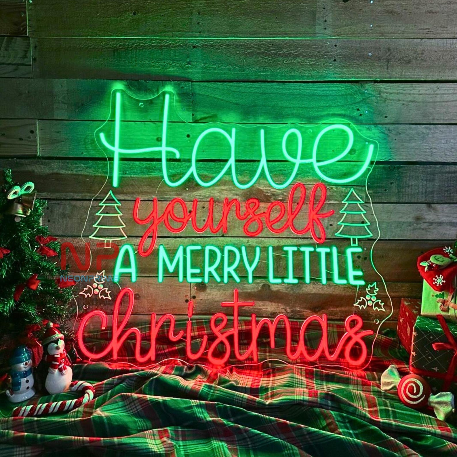 Baby It's Cold Outsider Neon Sign, Christmas Wall Decor, Holiday ...