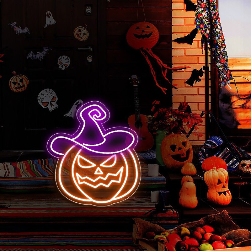 Halloween Lighted Sign - Etsy