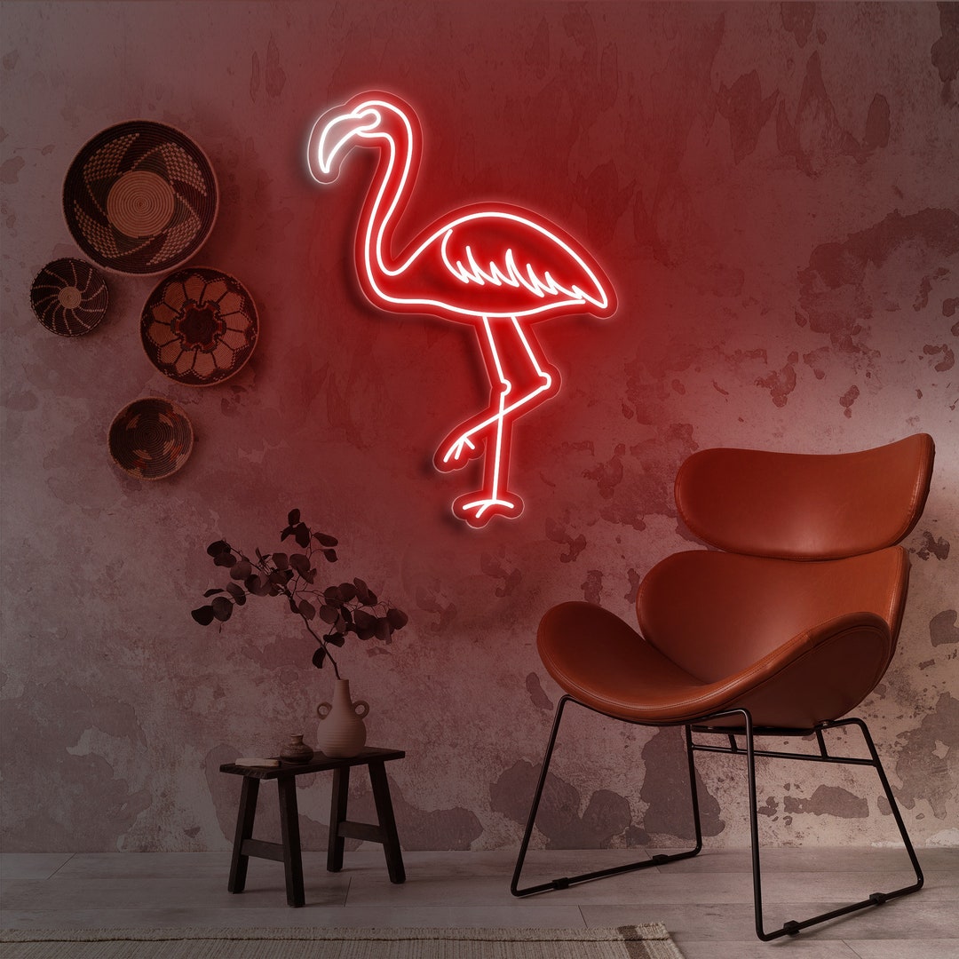Flamingo Neon Sign, Animal Neon Sign, Custom Neon Sign, Wedding Neon ...