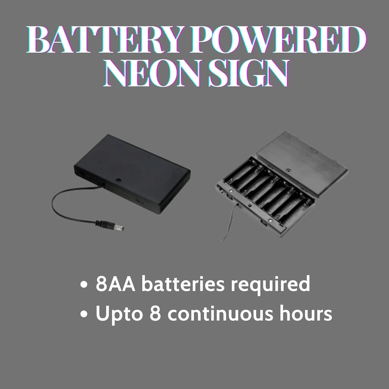 Battery-powered Neon Sign Custom Logo Sign Custom Neon Sign Battery ...
