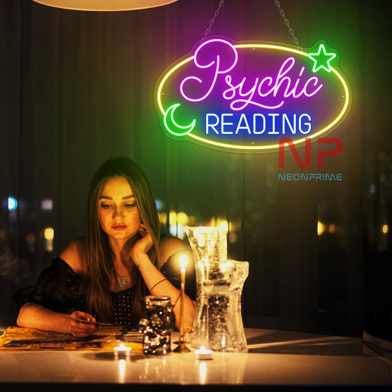 Psychic Reading Neon Sign, Psychic Shop Neon, Tarot Decor, Custom Neon ...