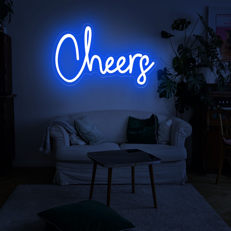 Cheer Neon Sign Wedding Neon Sign Bar Signcustom Neon - Etsy