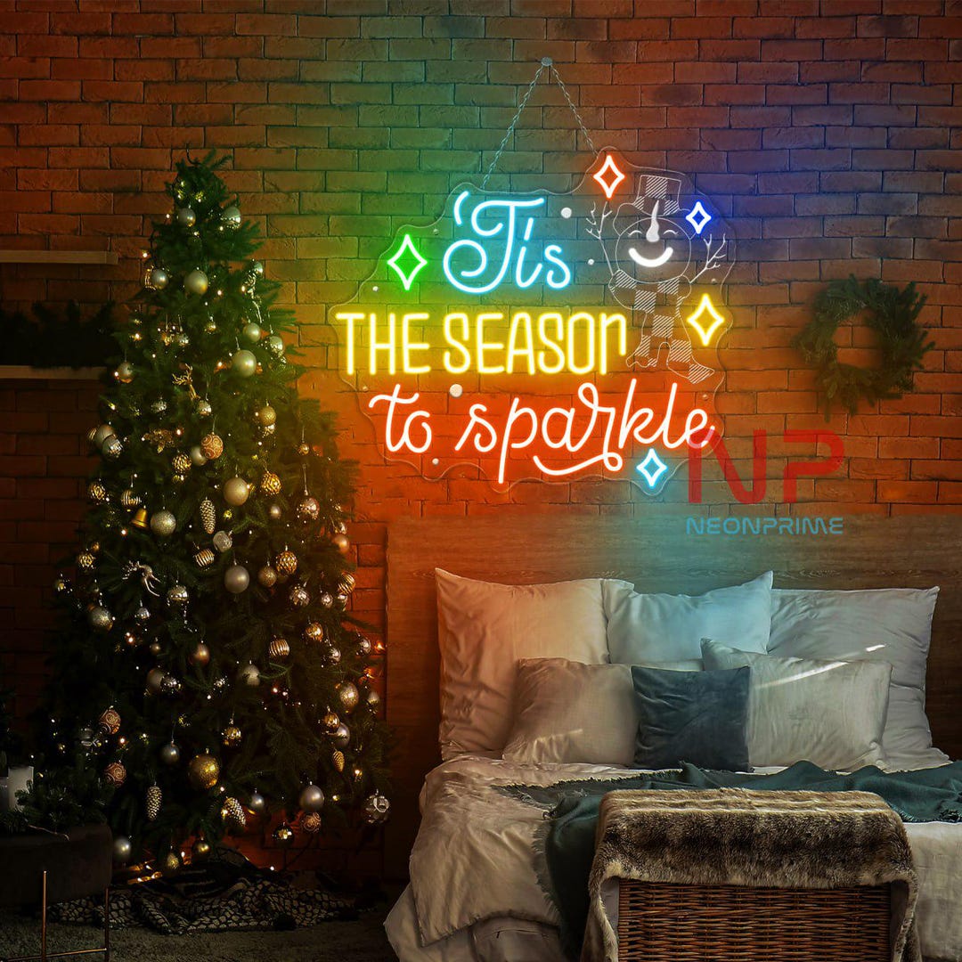 Tis the Season to Sparkle Neon Sign Christmas Led Sign Christmas Party ...
