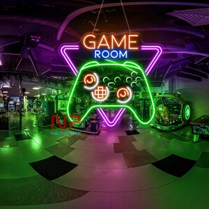 Game Room Sign, Game Room Decor Sign Custom, Party Wall Decor, Neon Led ...