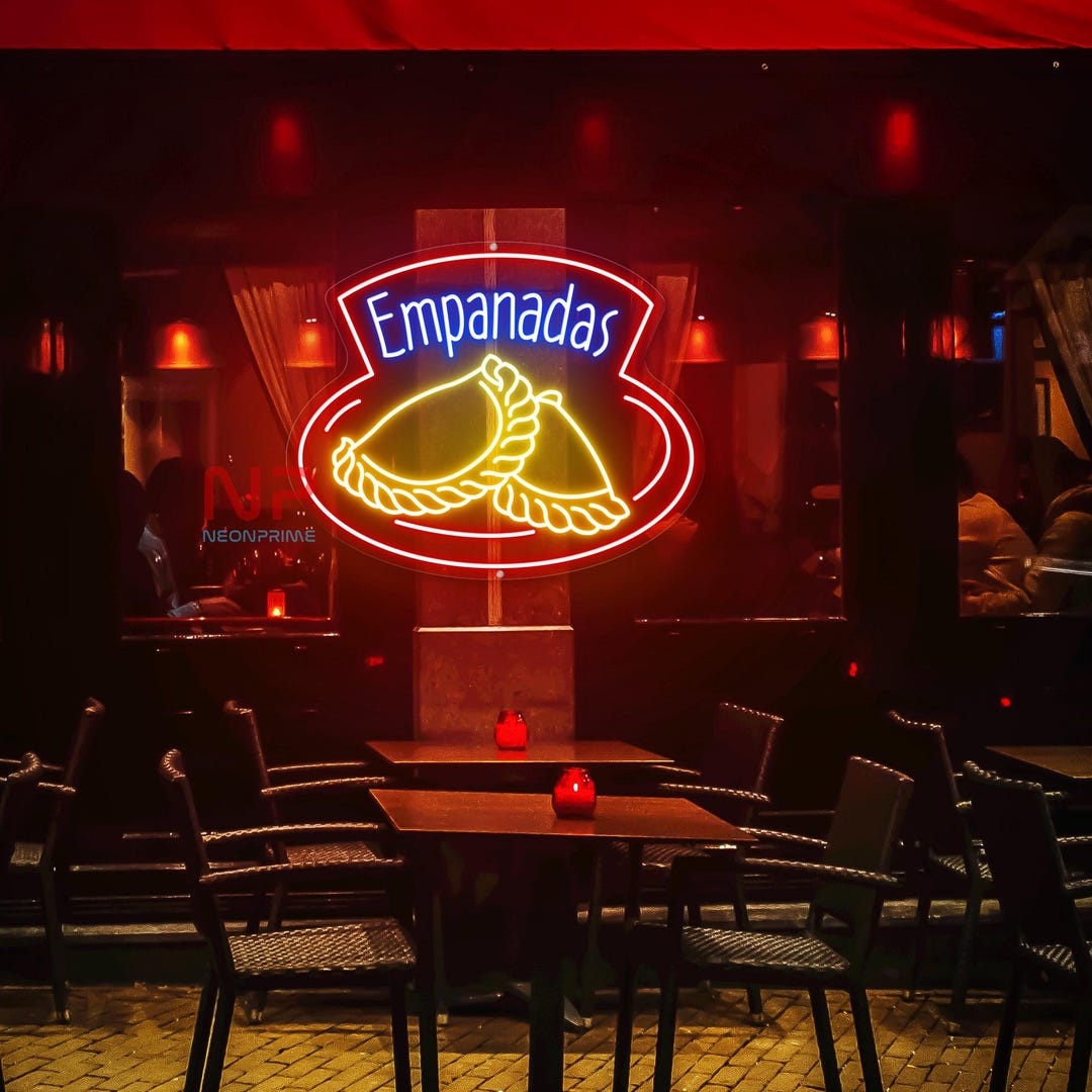 Empanadas Neon Sign, Spanish Empanadas Led Sign, Custom Neon Led Light ...