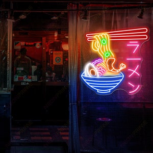 Ramen Neon Sign,delicious Flying Noodles, Japanesse Ramen Sign, Custom ...