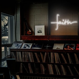 Faith Custom Neon Sign, Cross Jesus Home Decoration,wall Art Decor ...