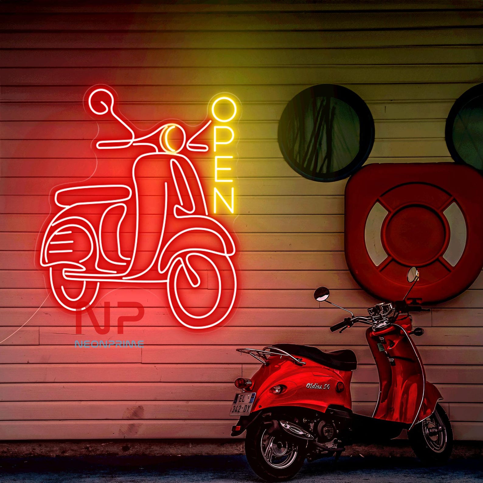 Vespa Neon Sign, Vespa Led Neon Sign, Vespa Light Sign, Custom Neon ...