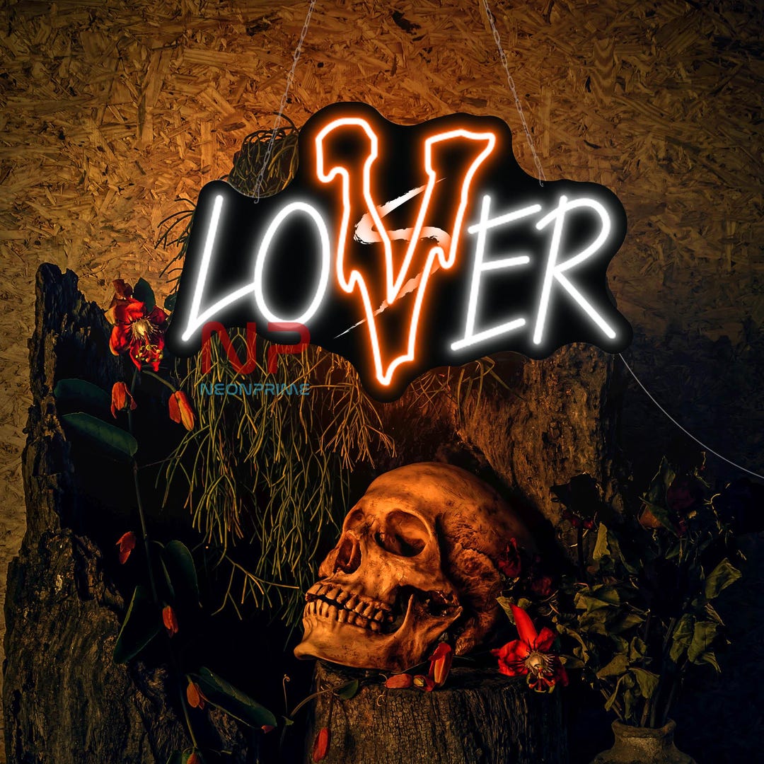 Lover Loser Neon Sign, Lover LED Neon Sign, Loser Neon Sign, Lover Wall ...