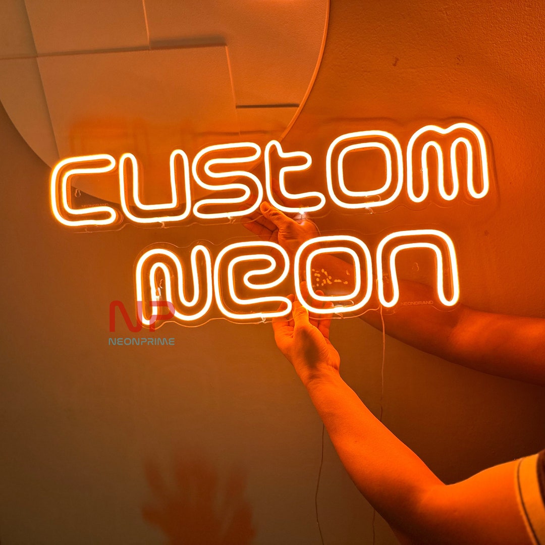 Custom Neon Sign Orange Neon Sign Wall Decor Sweet Orange Led Sign ...