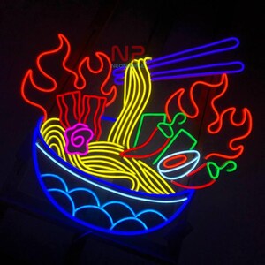 Hong Kong Cuisine Neon Sign, Custom Restaurant LED Neon Sign, Chinese ...