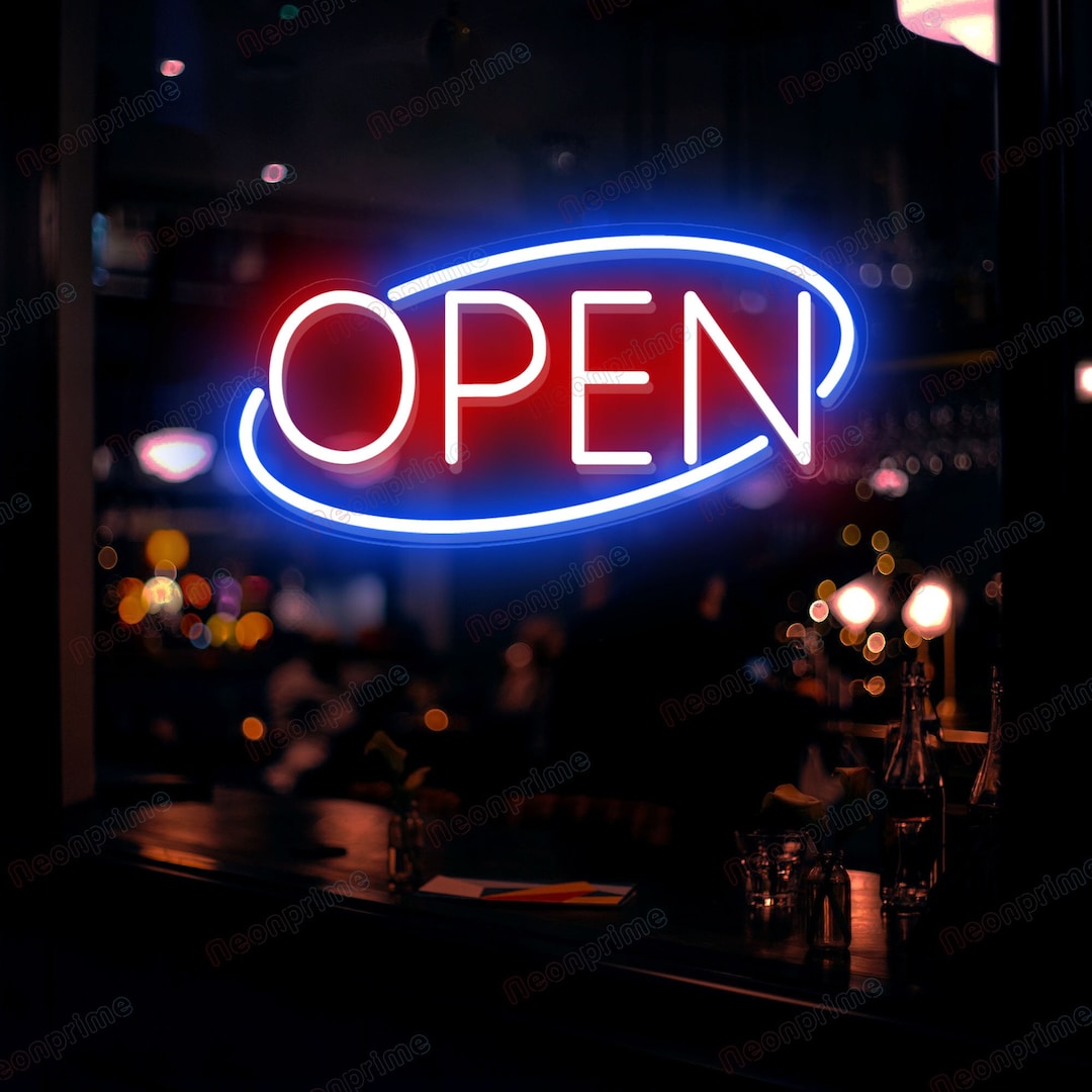 Open Sign, Bar Shop, LED Neon Sign, Neon Flex Sign, Open Sigh Light ...