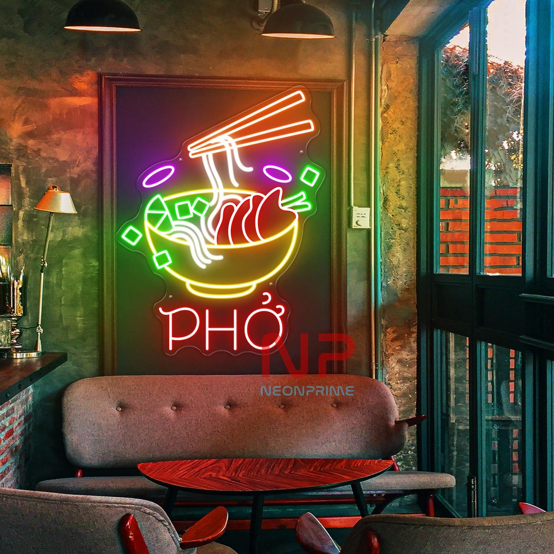 Pho Neon Sign, Pho Wall Sign, Vietnamese Food Neon Sign, Vietnamese ...