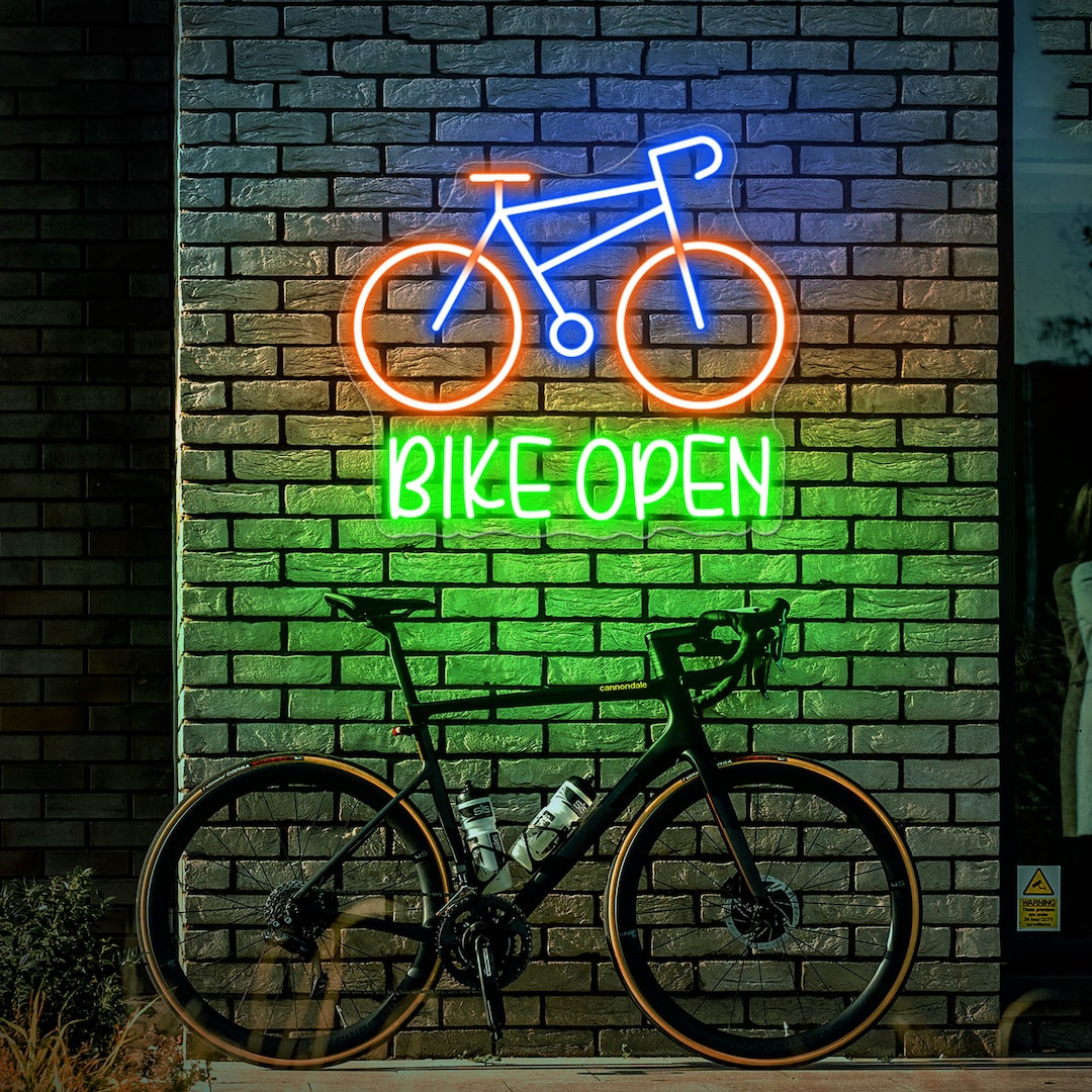 Custom Bike Sign, Bicycle LED Neon Sign, Bicycle Wall Decor, Bike Led ...