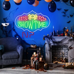 It's Showtime Neon Sign, Beetlejuice Neon Sign, Spooky Neon Sign ...