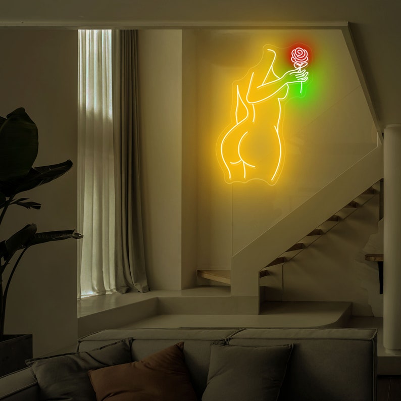 Woman Body Neon Sign Custom Neon Sign Woman Body Led Light - Etsy