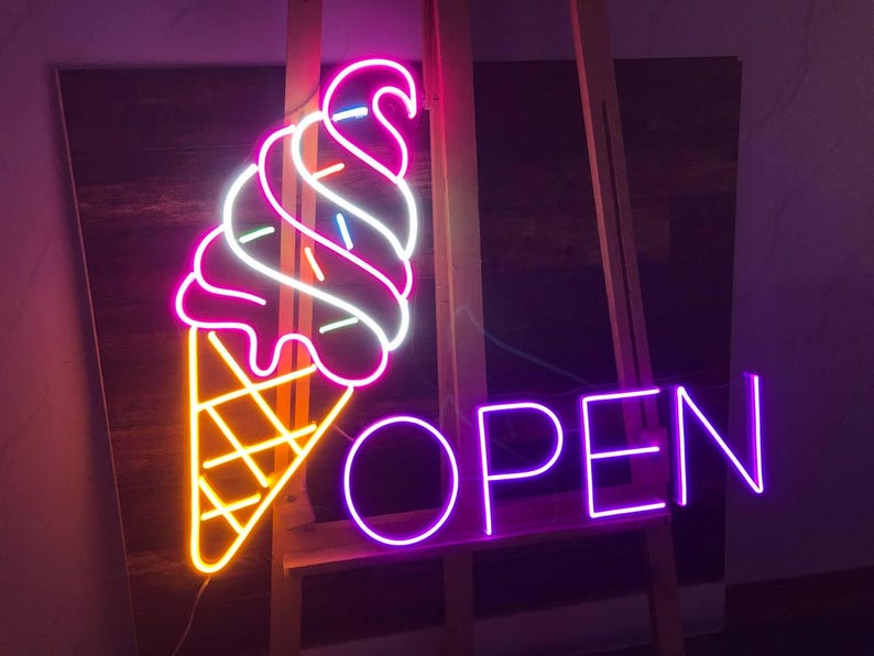 I Love Shaved Ice Neon Sign, Shaved Ice Neon Sign, Custom Led Sign, Ice ...