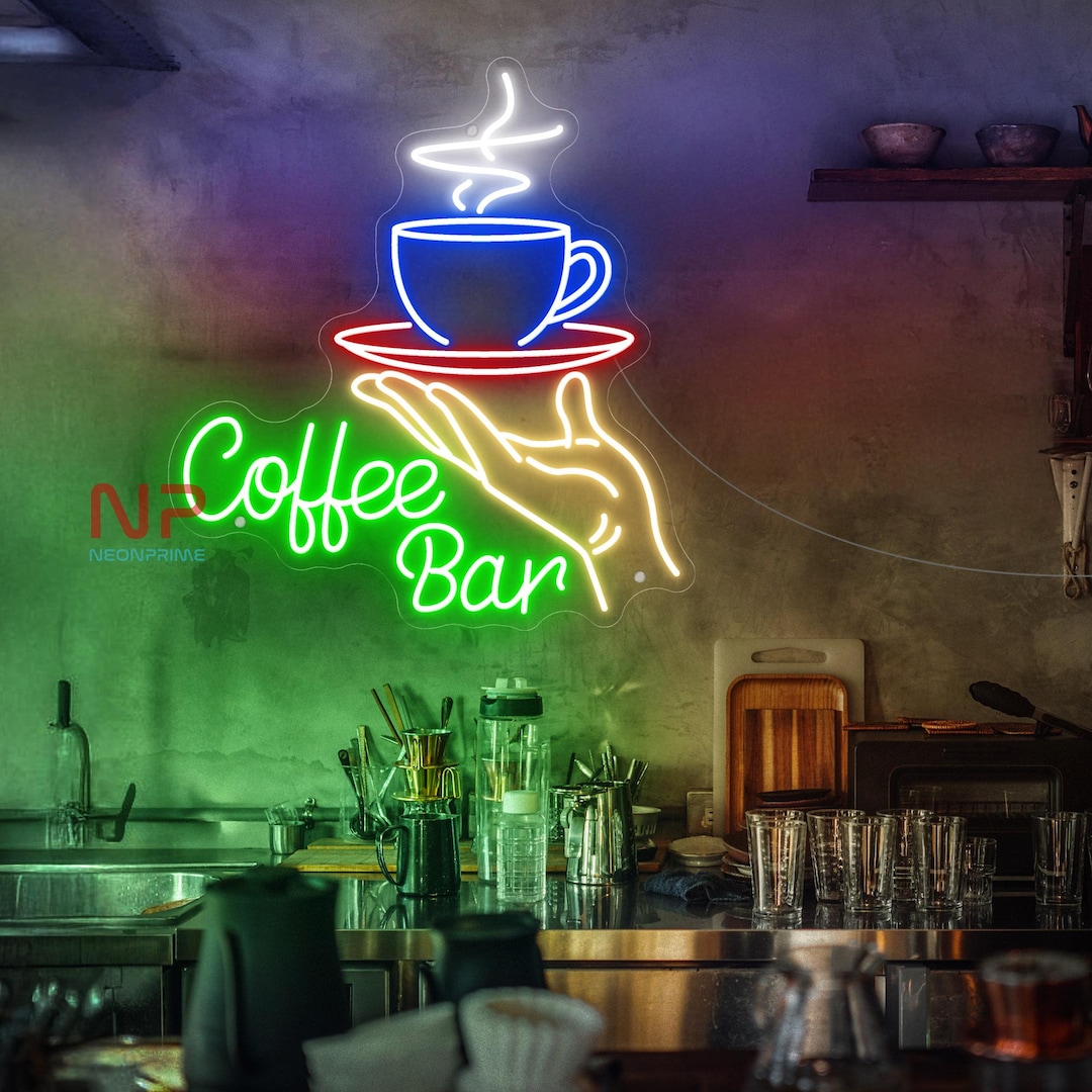 Coffee Bar Neon Sign Coffee Neon Sign Coffee Bar Sign Neon Sign for ...